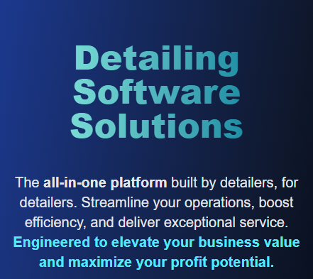 Detailing Software Solutions - Auto Detailing Business Software